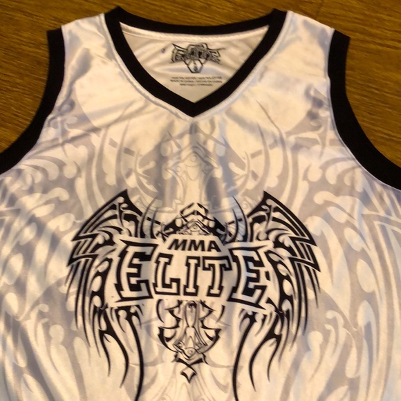 Mma Elite | Shirts | Mma Elite Martial Arts Black And White Jersey Sz L ...